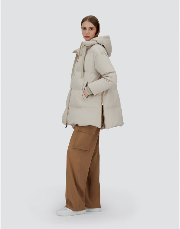 A-SHAPE JACKET IN CASHMERE, SILK AND MONOGRAM in Chantilly for Women ...