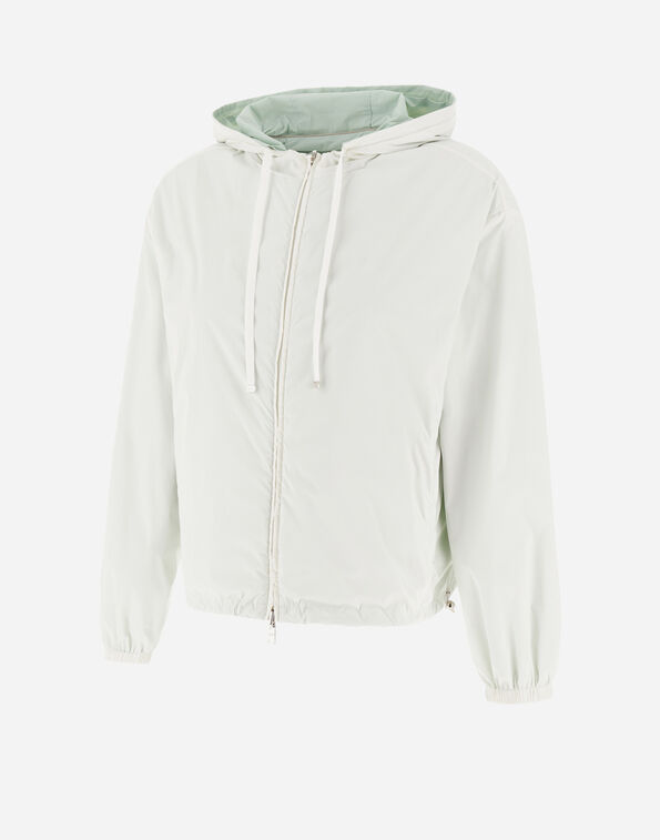 RESORT REVERSIBLE BOMBER JACKET IN LIGHT NYLON STRETCH in Oasis Green ...