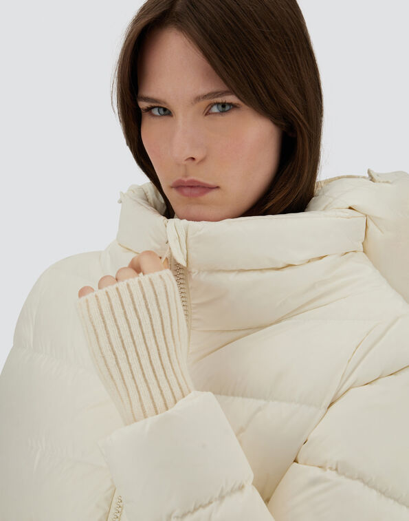 A-SHAPE JACKET IN NYLON CHAMONIX in Black for Women | Herno®