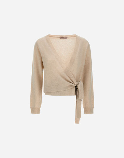 RESORT CARDIGAN IN LIGHT CASHMERE KNIT in Chantilly for Women | Herno®