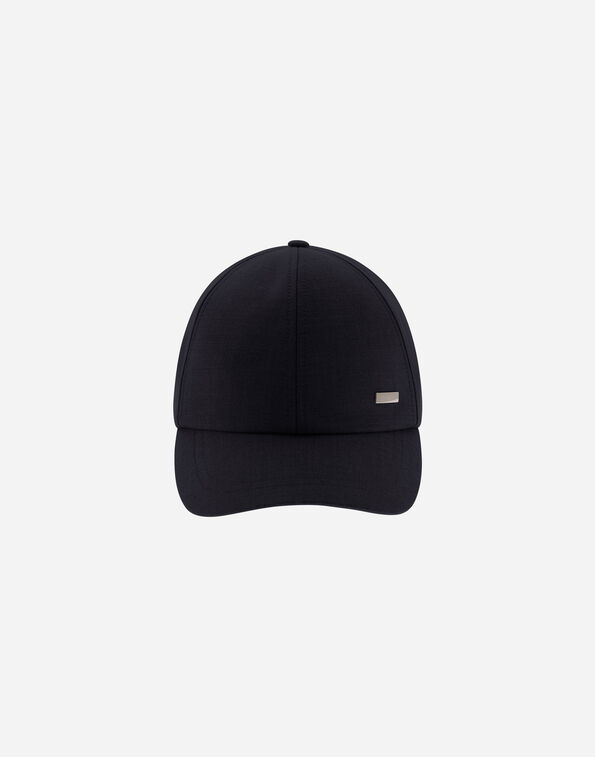 RAIN WOOL KNIT BASEBALL CAP in Blu Navy for Men | Herno®