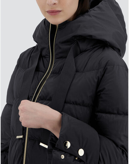 A-SHAPE JACKET IN SATIN in Grey for Women | Herno®